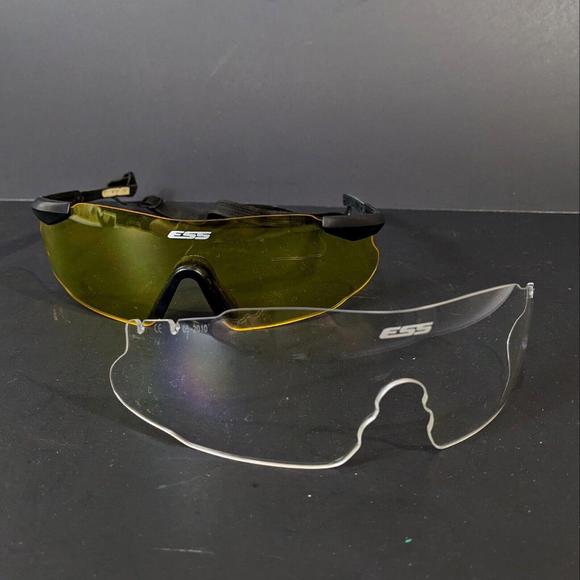Games | Ess Ice Military Glassesyellow Lense And Clear Light Scratches | Poshmark